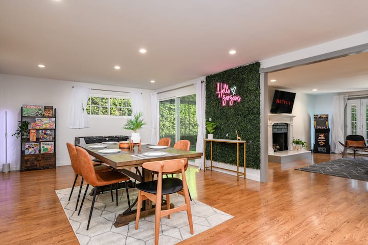Chic 4br Mins To Disney | Arcade | Ig Wall | Games - プラセンシア, CA