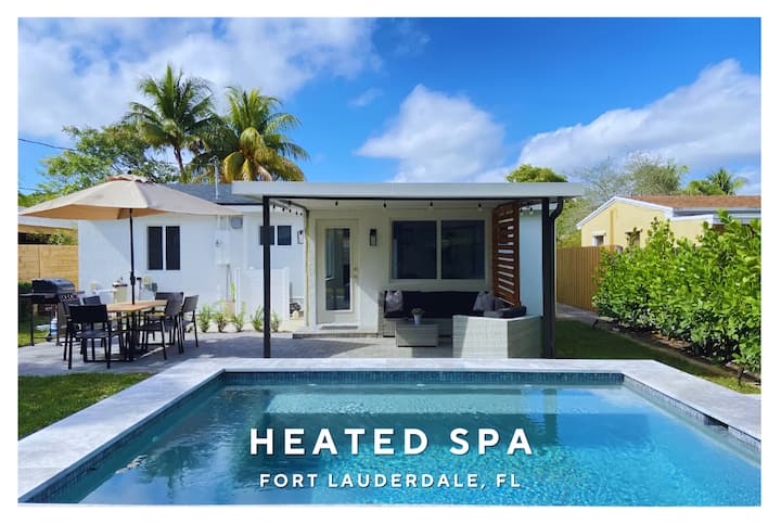 Private: Heated Plunge Pool Spa Retreat Bbq - Fll - Fort Lauderdale