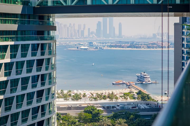 Panoramic Views Of Marina & Palm/1br/seven Palm - Dubái