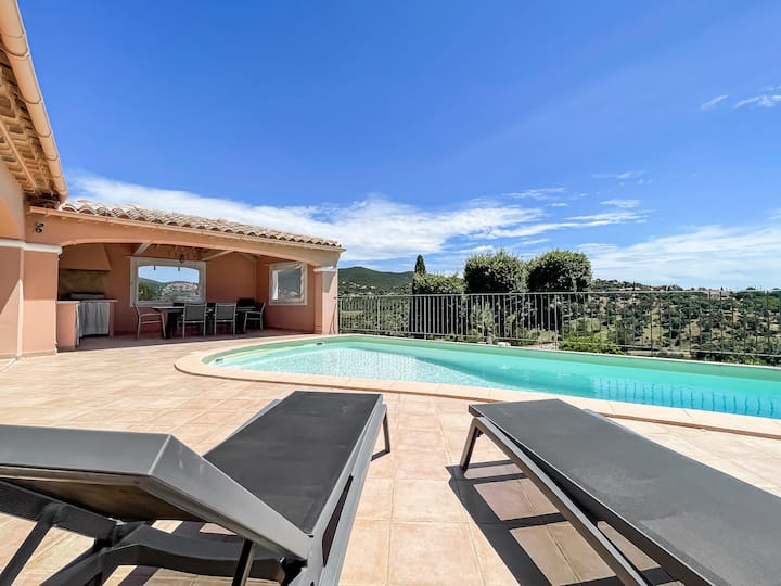 Villa 15mn Des Plages, Wifi, Clim, King Size. - Var