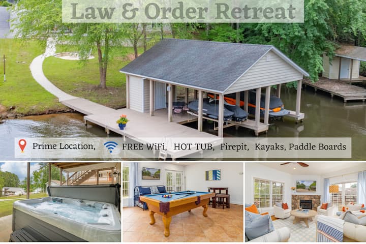 New! Family Time, Hot Tub, Pool Table, Firepit - Lake Gaston