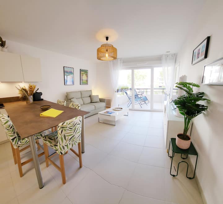 T2 Evasion Azur-4 Pers,150 Mer, Terrasse, Parking. - Fréjus