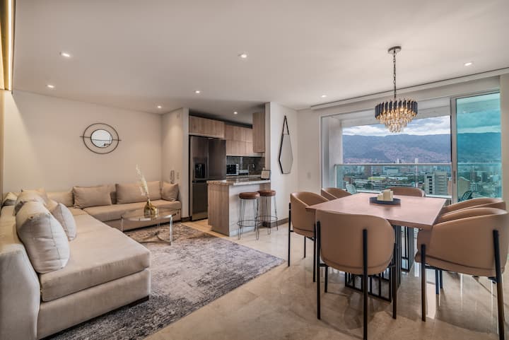 Modern 3bedroom With Spectacular Views In Laureles - Medellín