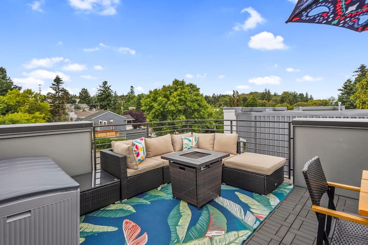 Lux Rooftop Townhome - 5 Min Walk To Green Lake - Seattle, WA