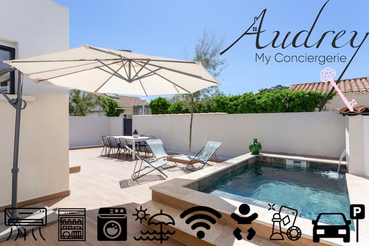 Sublime Villa Climatisée à 100 Mètres De La Plage - Mauguio