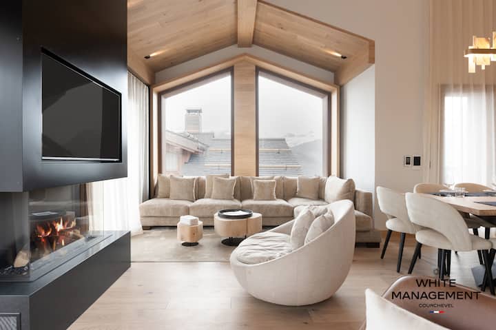 Chaleureux Chalet Contemporain - Courchevel