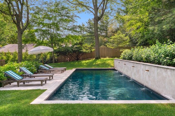 Designer Amagansett: Heated Pool, 5-bed, Beach Car - The Hamptons, NY
