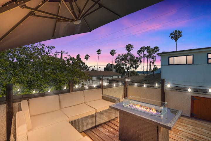 Oceanpark Oasis |Ocean View Deck|king Bed|fire Pit - Long Beach, CA