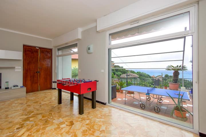 Sea View: Villa With Garden, Table Tennis And More - Stella, Liguria