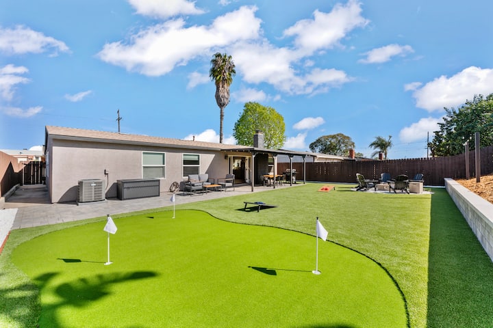 Newly Renovated 4br W/golf, Game Room, Fire Pit - San Diego, CA