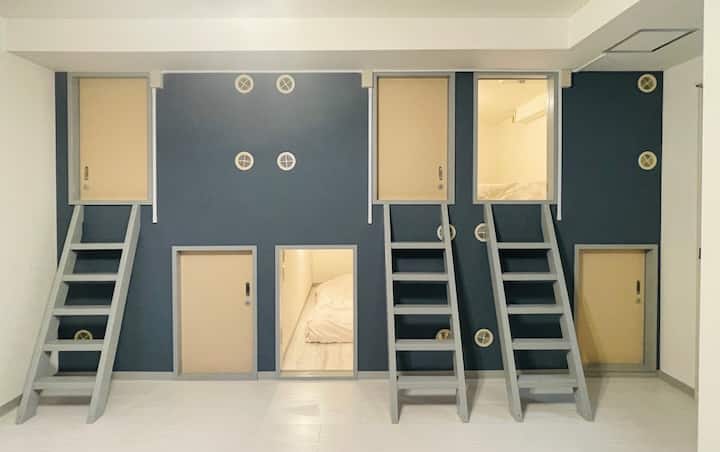 1Dk貸切/お部屋はゆったり6ブース/武蔵小山/アクセス便利/温泉徒歩1分/シェアではないです! - Aéroport de Tokyo-Haneda (HND)