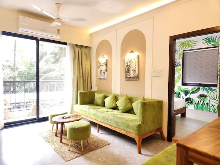 Peaceful 2bhk With Society View | Candolim C105 - Goa