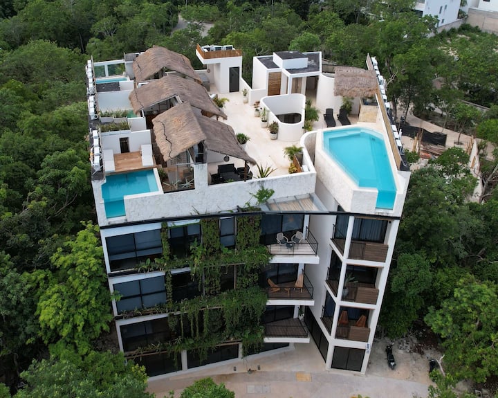 Ph-private Rooftop Pool-walkable - Tulum