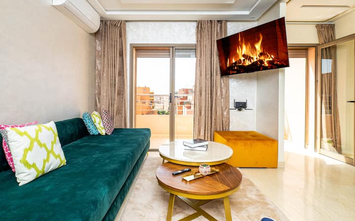Appartement Cactus Superbe _moderne & Lumineux . - Marrakech