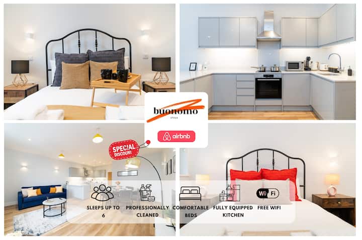 10%off Spacious Wimbledon 2br • Sleeps 6 • Wifi - Thames Ditton