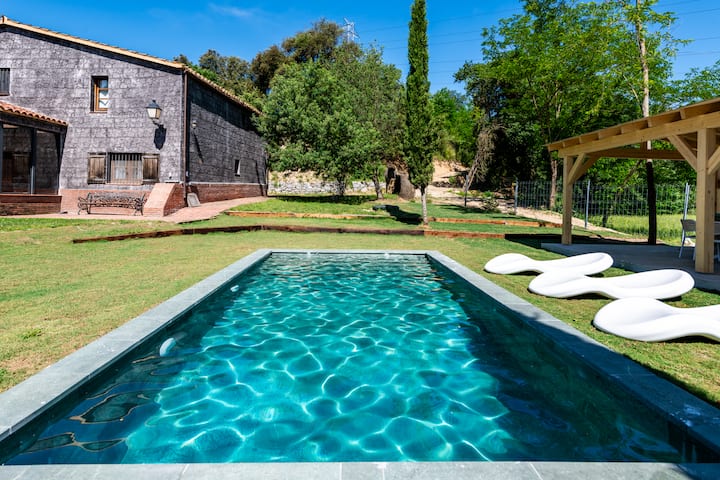 Mas Puig-piqué, Private Pool, Porche And Bbq - Sant Hilari Sacalm