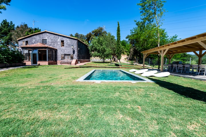 Mas Puig-piqué, Private Pool, Porche And Bbq - Hostalric