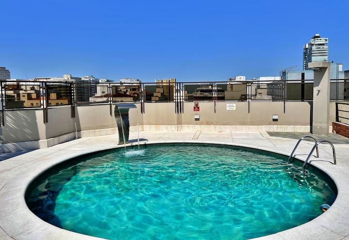 Santos | Flat C/ Piscina A 450m Praia Do Gonzaga - Santos, Brasil