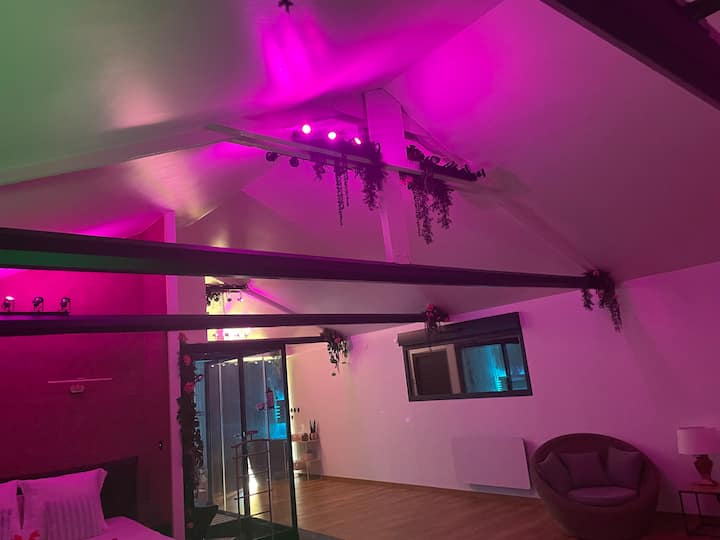 Loveroom Avec Spa & Sauna Privé – 10 Min Chartres - Chartres