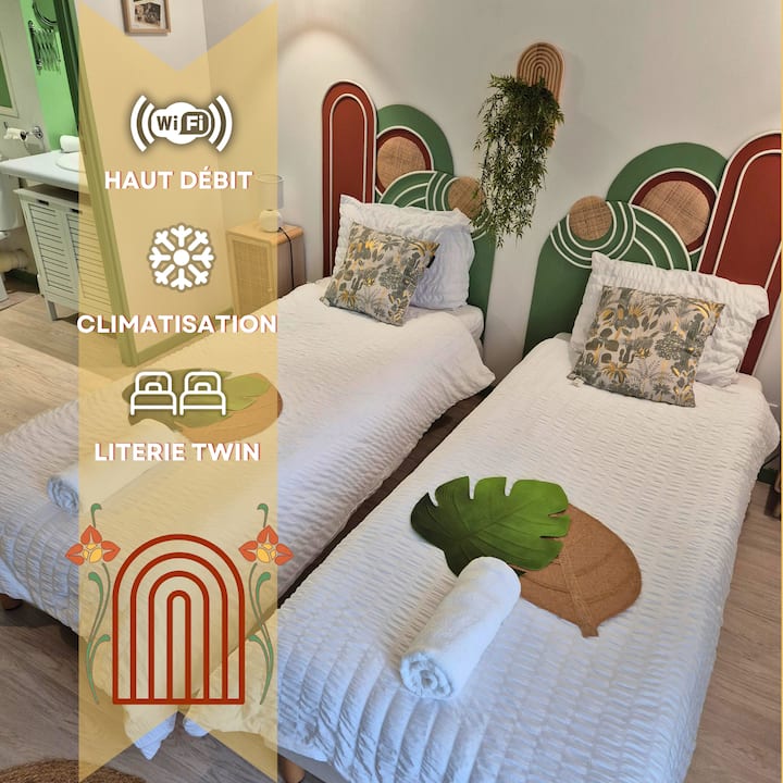 [Boudoir] Clim/wifi/twin/gare - Lourdes