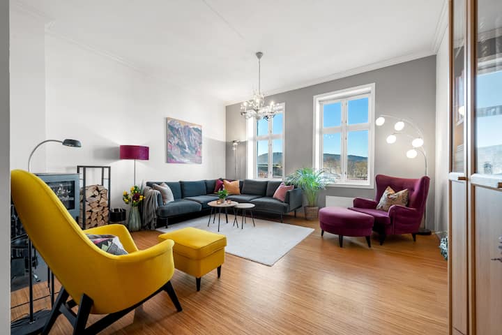 Stylish Apartment Near Attractions With Views - Bergen