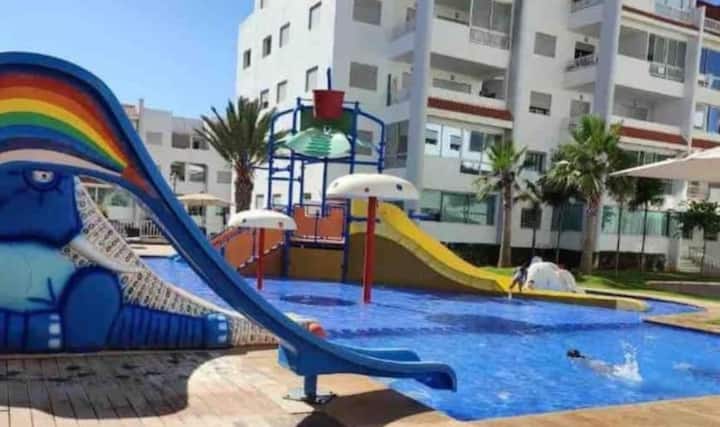 Résidence Avec Toboggan + Plage à 2 Min Mohammedia - Mohammedia