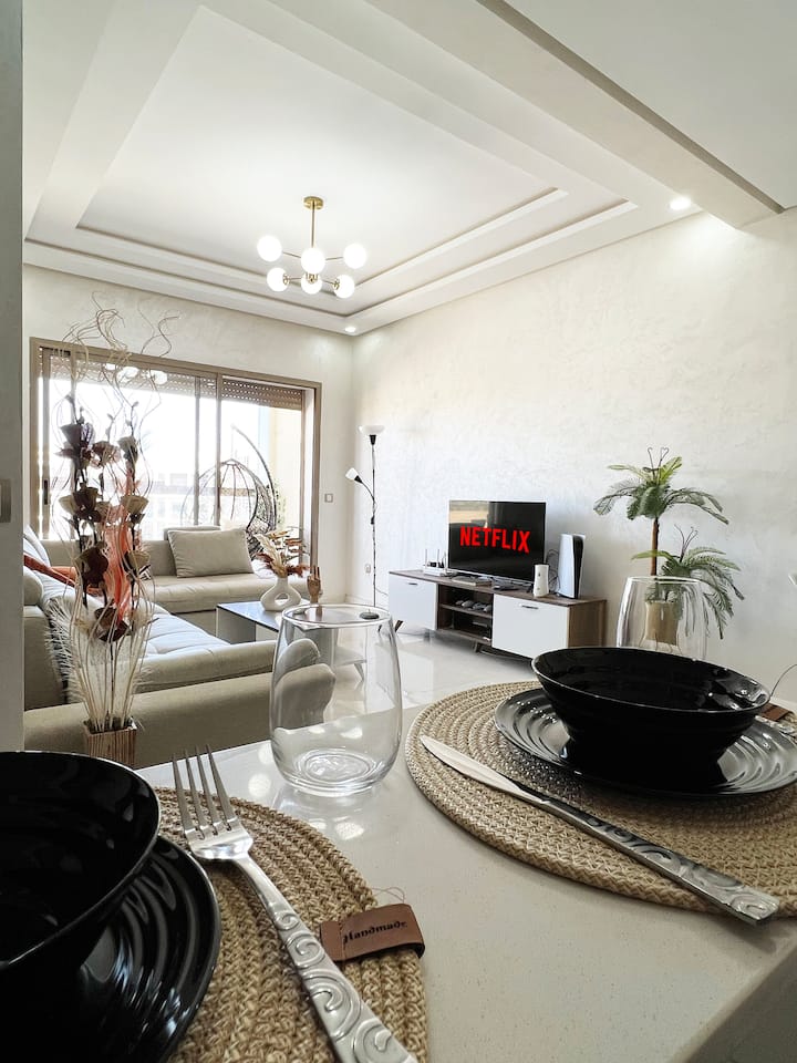 Costa Appart - Luxury/piscine/fastwifi+parking - Bouznika