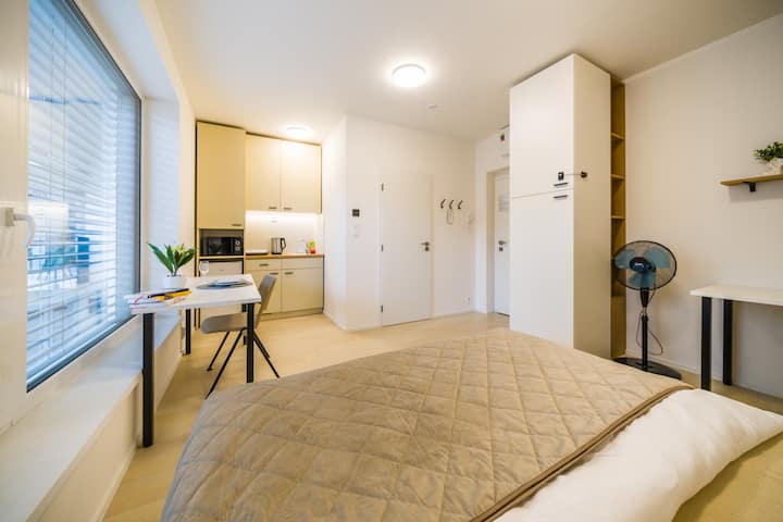 Parkování · Brno Centrum · Kuchyň · Prádelna - Brno