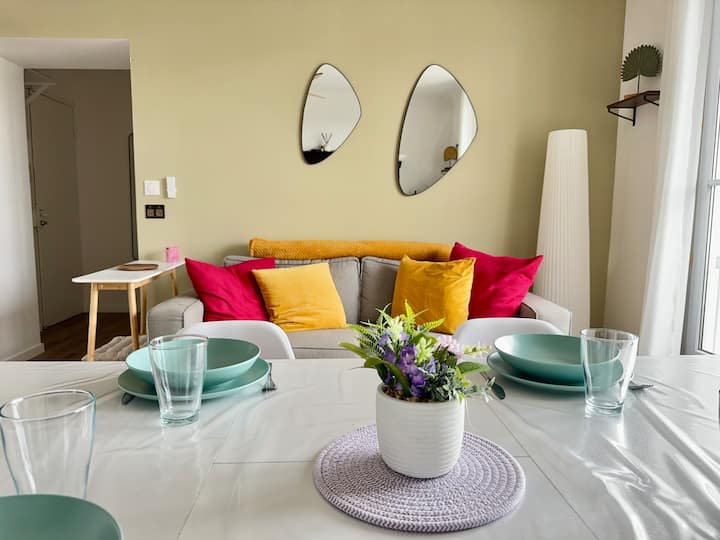 T4 Les Aubes 71m2/parking/balcon/deux Sdb/wifi - Montpellier