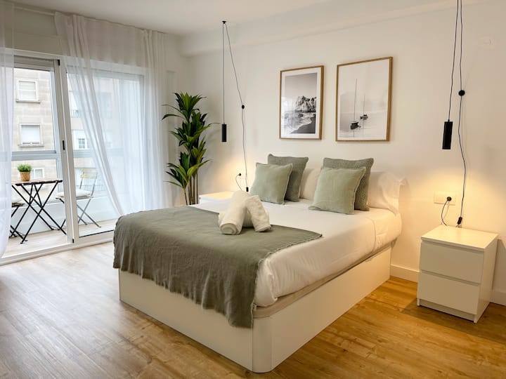 Muy Céntrico - 3hab - Precioso, Moderno Y Acogedor - Vigo