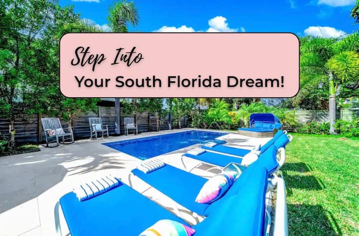 Stylish Beach Home By Boca~pool, Golf Cart, Bikes - Deerfield Beach, FL