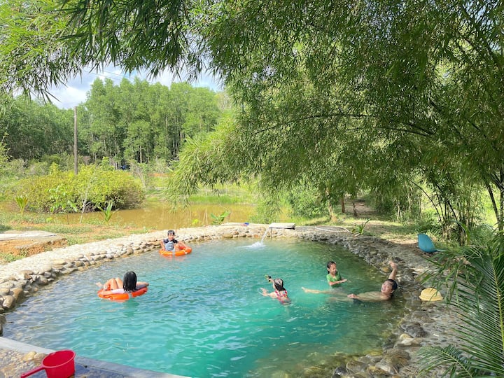 Woodenhouse With Pool Close Bachma National Park - Phú Lộc