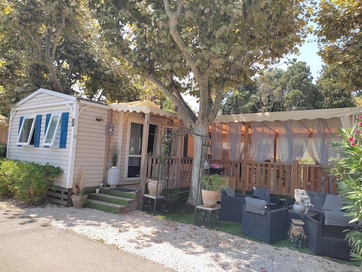 Mobilhome Avec Piscine Près Mer - Carqueiranne