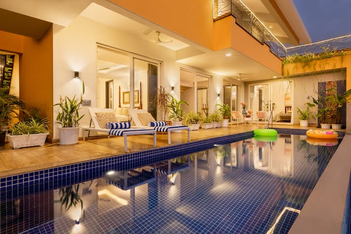 5bhk Infinity Pool Villa Nr Baga Beach W/caretaker - Goa