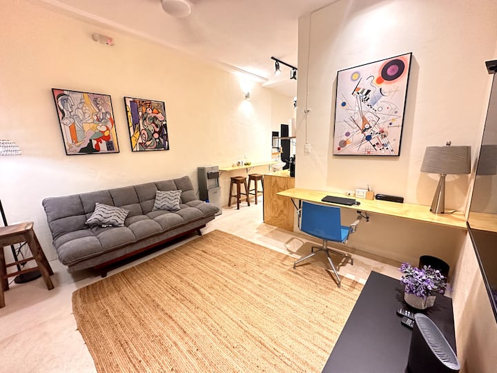 Loft A 2 Min Del Centro Con Aire Acondicionado - Mérida