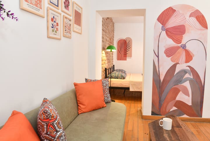 Cute Flat & Retro Design & A.c. @Galata - Karaköy