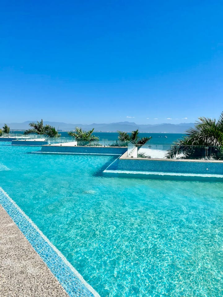 Comfortable New Suite Beachfront Bay View Pool - La Cruz de Huanacaxtle