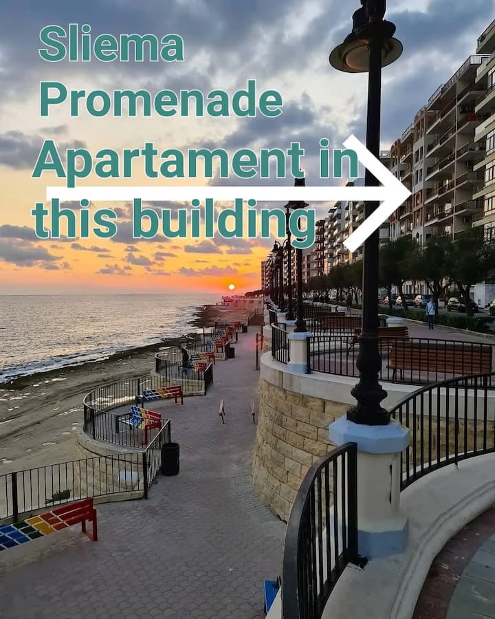 Front Sea View 3 Bdr Huge Apartment Sliema Parking - Malta