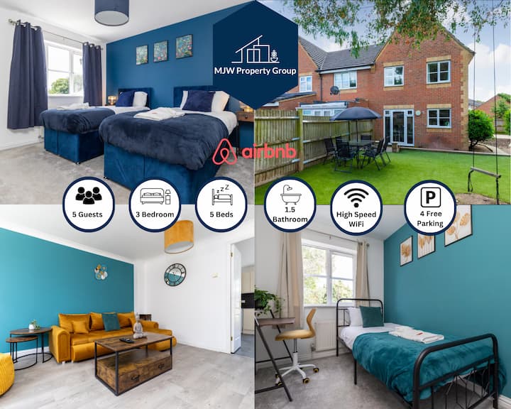 Modern Comfort | 3br Home For 6 | Free Parking - Stevenage