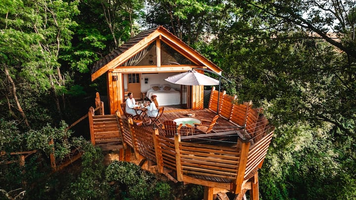 Cabane "Céleste" Avec Jacuzzi - Oise