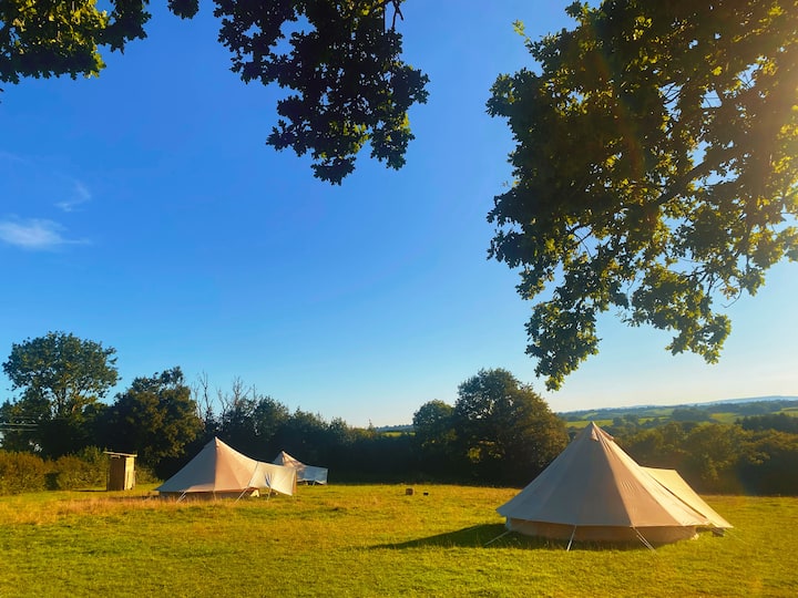 Group Bell Tents Glamping - Wild Meadows Glamping - Kent