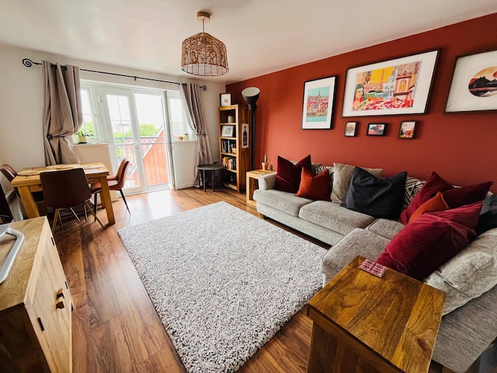 Stylish Flat W/parking Shewsbury Centre/station - Shrewsbury