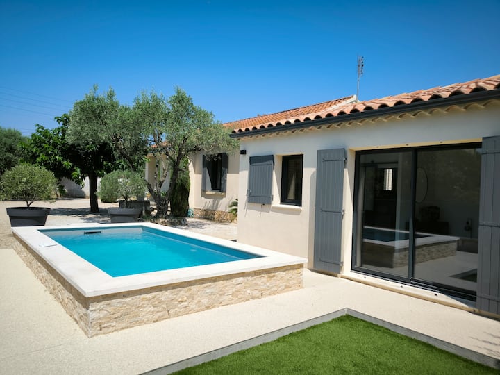 Villa Tibère:maison, Annexe Indépendante,  Piscine - Orange