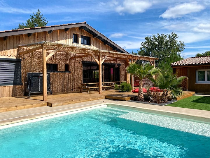Villa Pins&spa Piscine Jacuzzi Petanque Ping-pong - Nouvelle-Aquitaine