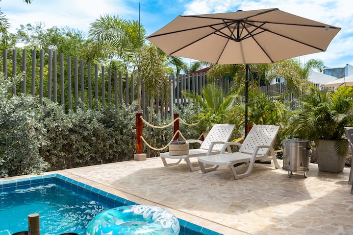 Cabaña Con Piscina/parking Free/playa Y Mar A 2mnt - 