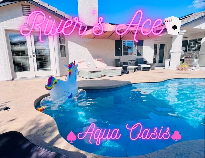 Luxury River & Lake Oasis/ Pool + Spa/ 3 Bd /2 Bth - Laughlin, NV