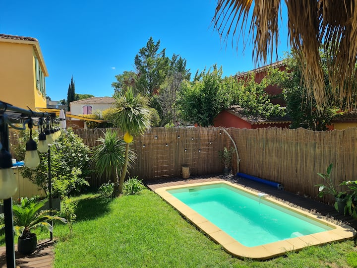 Maison Avec Piscine Proche Ville Et Plages - Montpellier