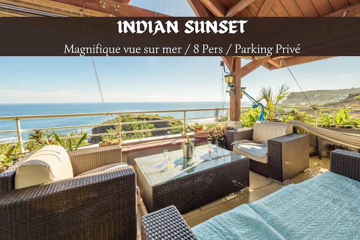 Indian Sunset – Vue Mer & Piscine Privée | Wiskeys - La Réunion