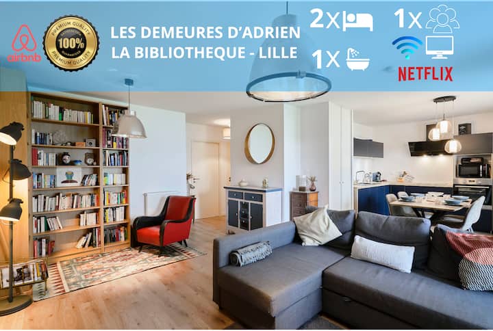 La Bibliothèque - Les Demeures D'adrien - Lille