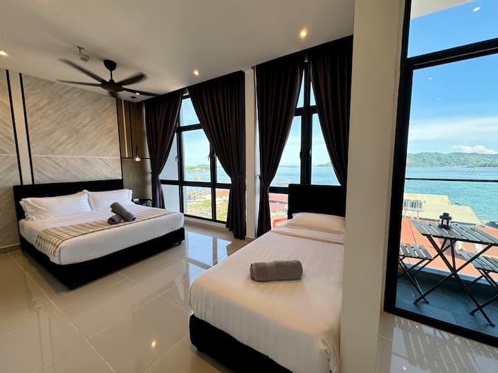 【Ts8c】family Seaview Suite -3pax @ The Shore Cbd - Kota Kinabalu